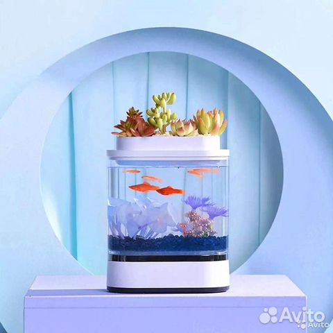 Акваферма Xiaomi Geometry Mini Lazy Fish Tank Pro