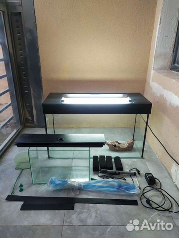 Аквариум 100 л с отсадником и аксессуарами