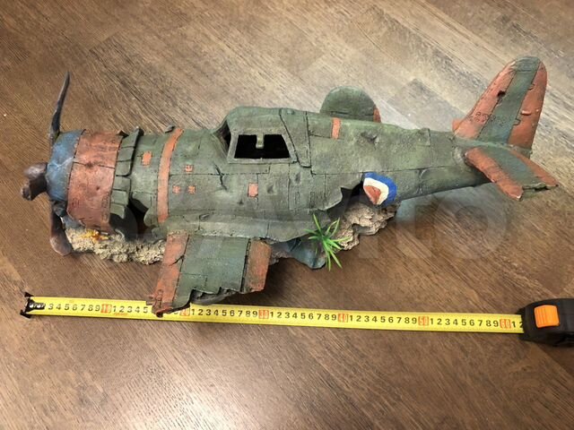 Декорация для аквариума Самолет